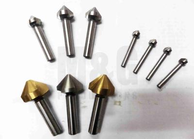 中国 DIN 334およびDIN 335の形態C HSS及び半径のフルートが付いているHSSのコバルトおよび固体炭化物のさら穴 販売のため
