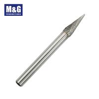 China Solid Carbide End Mill Double Cut Burrs 3mm-16mm Tapered for Hardened Steel for sale