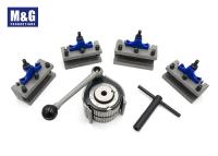 China 40 Position Quick Change Lathe Tool Post Set Europe Style 5 Pcs Machine Tool Accessories for sale