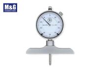 China Dial Depth Gauge 0.001in 0-6in Tread Depth Measuring Tool with Hardened Alloy for sale