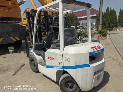 China Used Japan TCM Forklift 3ton Toyota Forklift Japan ISUZU Engine Low Price Hot Selling for sale