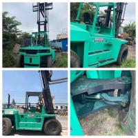 Quality FD100 Used MITSUBISHI Forklift 10T Capacity Low Hours for Logistics Centers for sale