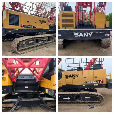 China Used SANY SCC600A-60T Crawler Crane-Produced In 2019, Certificates Are Complete And Goods Are Available For Immediate Supply. for sale