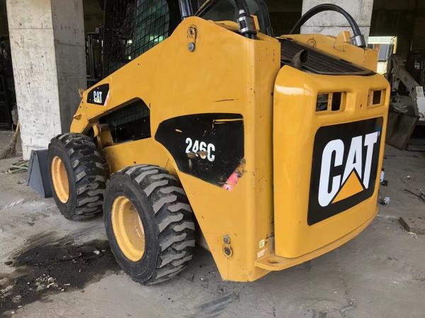 Quality Wholesale Price of Mini Used Wheeled Sliding Loader CAT 246C with EPA and CE on Sale for sale