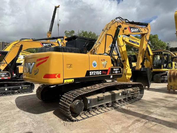 Quality Hydraulic Used Crawler SANY 215 Excavator With Cummins QSL9-C455 Diesel Engine for sale