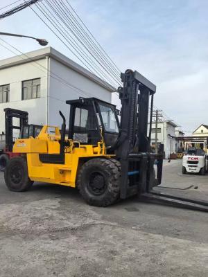 Cina Shanghai Used TCM FD230 23-Tons Handling Wheel Forklift New Paint Internal Combustion Forklift in Stock in vendita