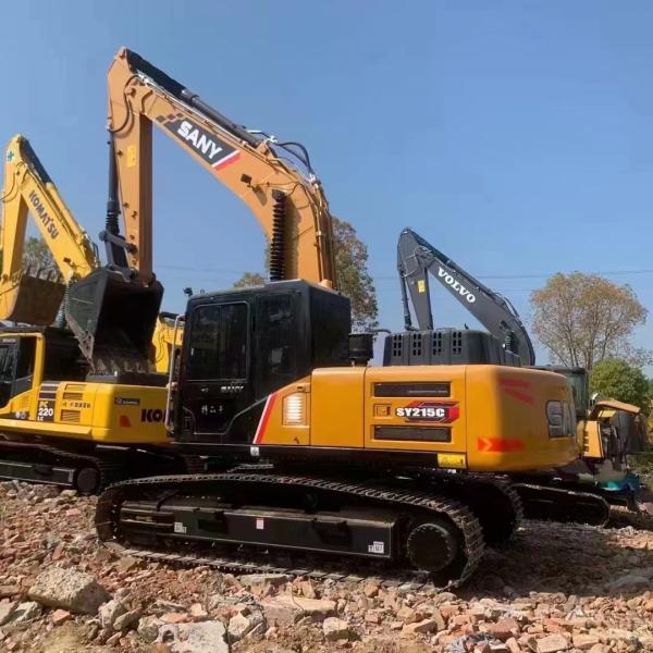 Quality Used SANY 215C Crawler Excavator Machine with Low Hours Worked Good Engine Transmissions and No Oil Leaking for sale