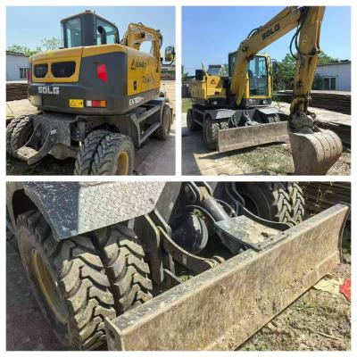 China Used SDLG EA780H Pro Wheel Excavator 0.32m³ Bucket 55kW Diesel 7850kg Operating Weight 4x4 Drive All Terrain for sale