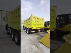 Used dump truck Howo 375hp 6x4wheel dump truck