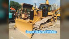 Used D6M LGP Bulldozer For Soft Ground Work