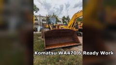Used Komatsu WA470 6 Wheel Loader Reliable Performance