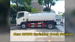 New HOWO Water Sprinkler Truck Municipal Cleaning Solution
