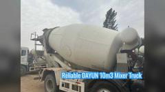 Used DAYUN 10m3 Concrete Mixer Truck Reliable Heavy Duty