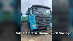 Used SANY 350kWh Electric Dump Truck 8x4 EV Tipper