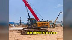 Used SANY STB260T Crawler Crane 26 Ton Capacity