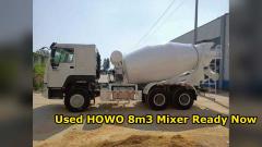 Used HOWO 8m3 Concrete Mixer Truck Ready to Work