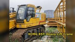 Used XCMG 85T Crawler Crane Heavy Lift Solution