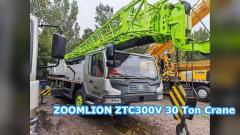 ZOOMLION ZTC300V 30 Ton Crane Ready for Job Site