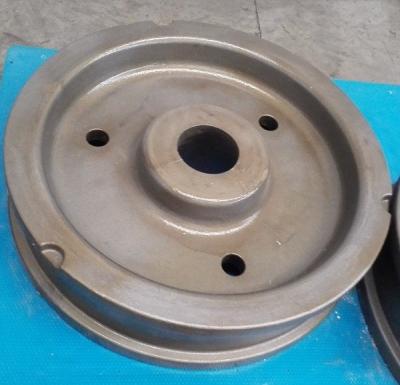 China Resin sand casting, Ductile iron castings , cast iron parts, wheel casting for terex crane for sale