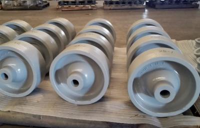 Agricultural Machinery Cast Iron Parts Steering Road Wheel With Shot Blasting Surface