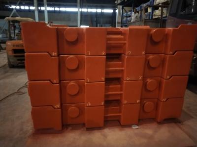 Cina Prodotti della colata sotto vuoto dei contrappesi delle gru di Liebherr 10000 chilogrammi in vendita