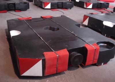 China Vacuum Casting Grey Cast Iron Casting  10 Ton Crane Counter Weight for sale