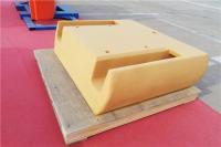 China Sand Cast Iron Reach Stackers Construction Machine Parts Counter Weight With OEM Service for sale