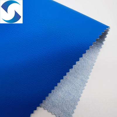 China Customizable Synthetic Leather Fabric 0.65mm With 100% Polyester Brushed for sale