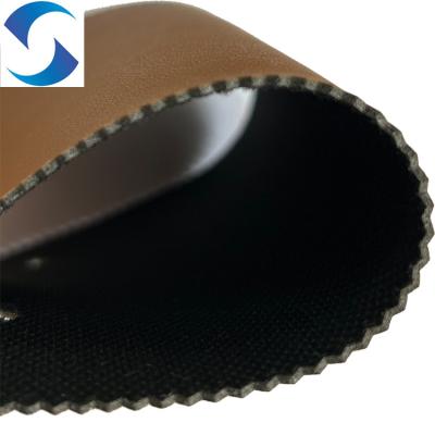 China Knitted Backing Technics PVC Leather Fabric 21days Delivery Time and Embossed Pattern for sale