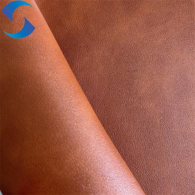 China 140/160 Width Artificial Leather Fabric with 100% Polyester Knitted Backing Technics for sale