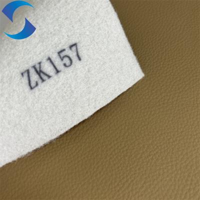 China Woven Backing Faux Leather Fabric For Upholstery With 100% Polyester Non Woven Sofa Fabric for sale