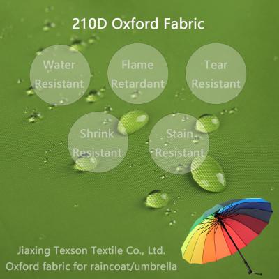 Cina Mantello da pioggia in tessuto oxford 210D impermeabile, tessuto per esterni in vendita