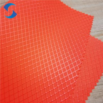 Cina 148gm Diamond Honeycomb Pattern Outdoor 100 Polyester Oxford Tessuto Per Borsa in vendita