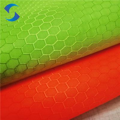 Cina 155gm 100 poliestere Jacquard tessuto PU1000 Honeycomb tessuto Oxford per borse rivestimento bagagli in vendita