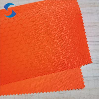 Cina 155gm 100 poliestere Jacquard tessuto PU1000 Honeycomb tessuto Oxford per borse rivestimento bagagli in vendita