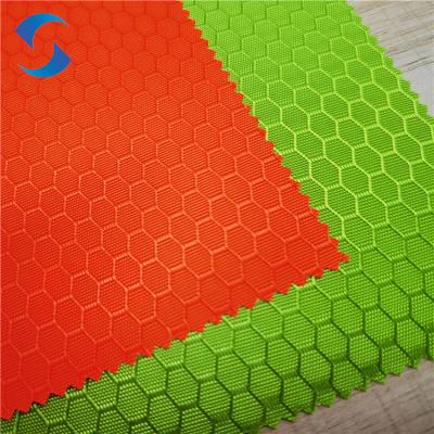 Cina 155gm 100 poliestere Jacquard tessuto PU1000 Honeycomb tessuto Oxford per borse rivestimento bagagli in vendita