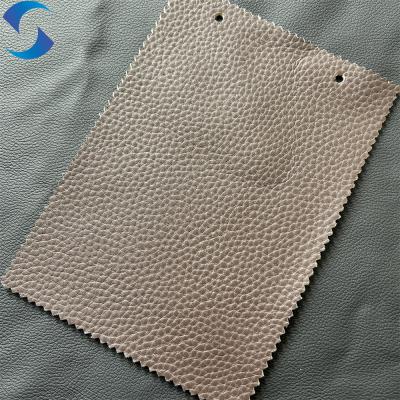 Cina Colore marrone Eco-friendly Imitazione di cuoio Flocked Backing Technic tessuto di cuoio sintetico per l'automobile in vendita