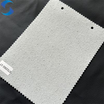 China Anti Scratch Beige EPU Faux Leather Eco Litchi Embossed Artificial Leather Fabric Waterproof Roll For Car Seat Fabric for sale