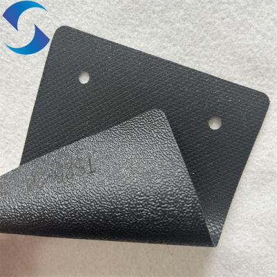 China 14M Mesh Fabric Backing Technics 3D Embossed Pattern PVC Leather Fabric for Motorcycles leather for sale