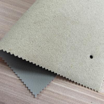 China Premium PVC Synthetic Leather Cowhide Suede Back for Luxury Sofas 1.3mm thickness for sale
