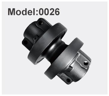 Excavator track roller component