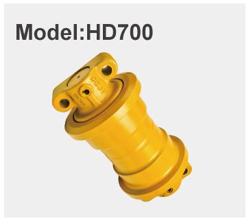 China Factory Price HD700 Lug-Pattern Excavator Track Roller Bottom Roller for 70-Ton Komatsu HD700-Series for sale