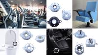 China Soft Closing Disk Damper R6301 0.5-10 Nm for Transportation Interiors and Vending Machines for sale