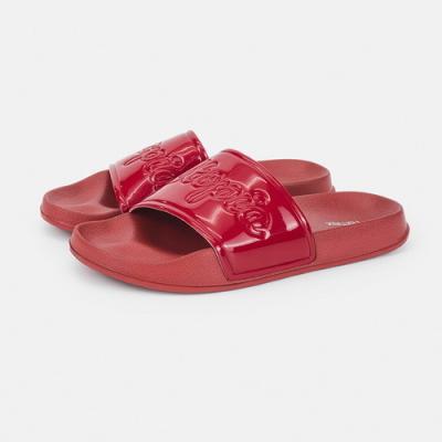 China De Hogere Toevallige Dia Sandals, 36EU-de Rode Schuiven van Pu van Vrouwen Te koop