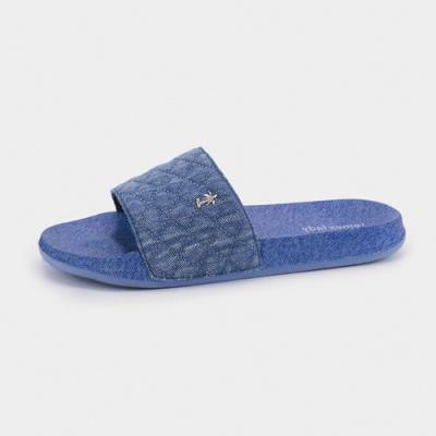 China De Diapantoffels van denimvrouwen, EVA Comfortable Walking Sandals Te koop
