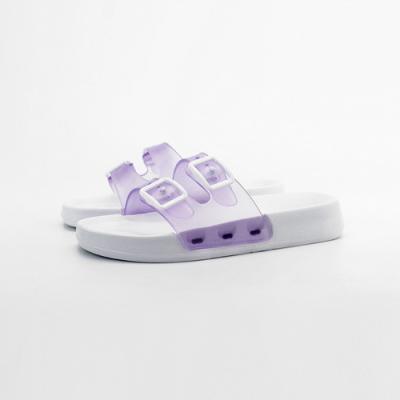 Cina Cinghia superiore trasparente bianca dell'OEM Eva Birkenstock Clogs With Double in vendita