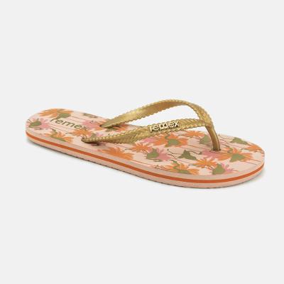 China Correia grossa Flip Flop With EVA Sole do arco-íris impermeável interno à venda