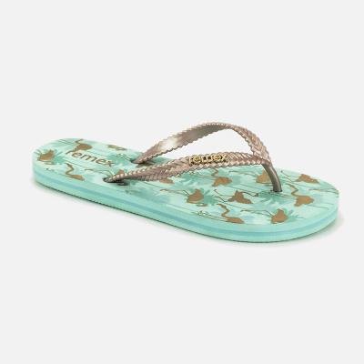 China Correia grossa Flip Flop With EVA Sole do arco-íris impermeável interno à venda