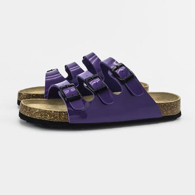 China Sandália resistente da corrediça de três correias do deslizamento, 35EU Cork Slide Sandals à venda
