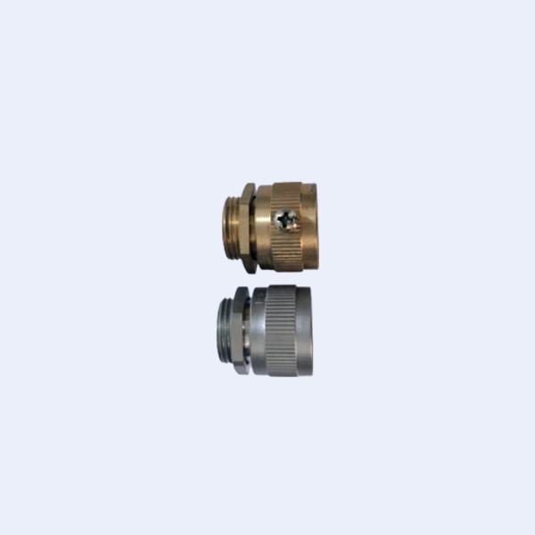 Brass Nickle Plate Flexible Conduit Adaptor Screw Female Male Thread